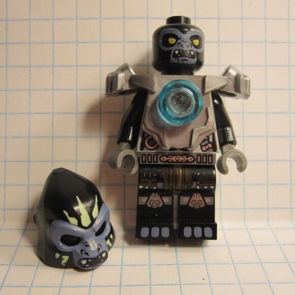 Lego | Toys | Lego Minifigure Loc68 Legends Of Chima Gorzan Flat Silver ...